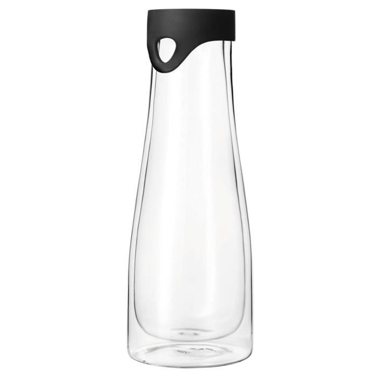 Carafe d'Eau Double Paroi Prima - 1 L Transparent,Noir - Cdiscount Maison