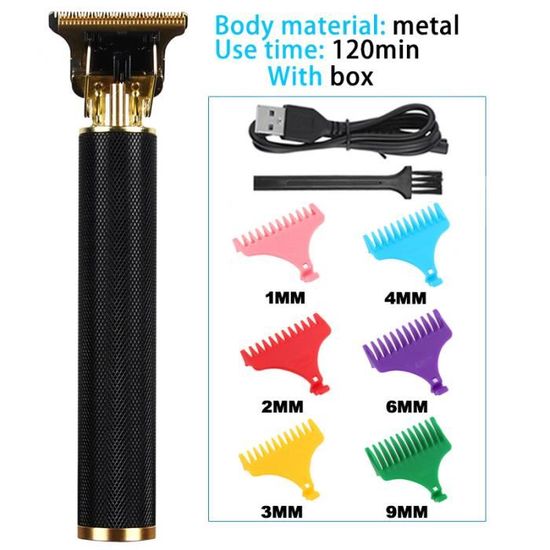 Métal Noir Rasoir électrique Vintage T9 pour hommes, Machine ...