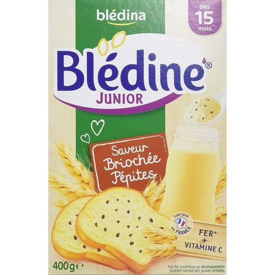BLEDINA - Blédine junior Brioche pépites 400g - Achat / Vente céréales ...