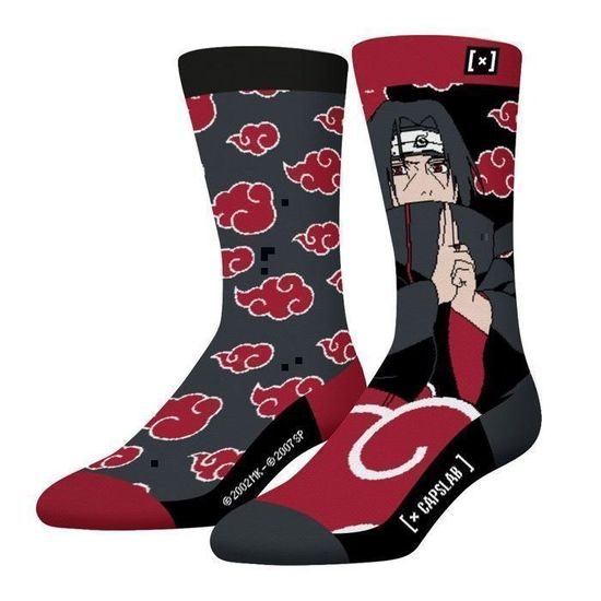 [ X ] CAPSLAB Chaussette homme NARUTO SHIPPUDEN, chaussette fantaisie ...