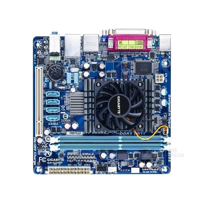 Carte mère GIGABYTE GA-E240N AMD A45 Socket FT1 2xDDR3 SDRAM 16GB Mini ...
