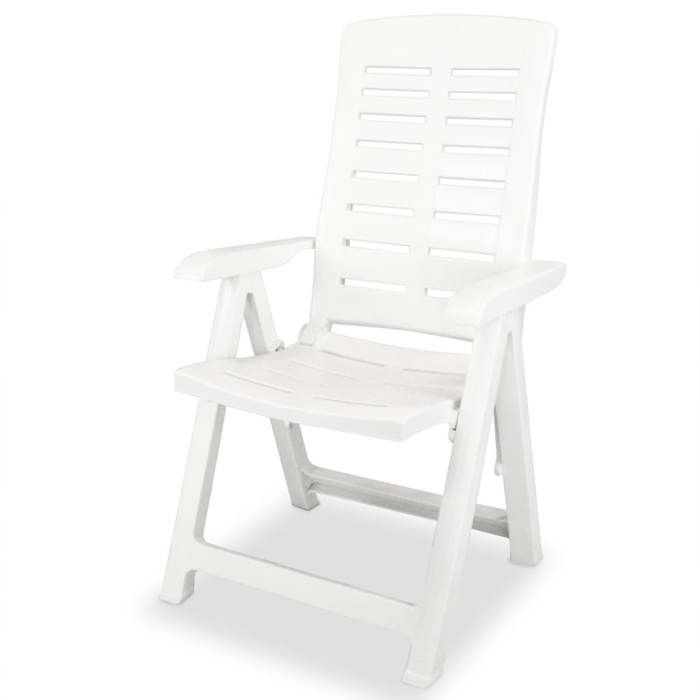 Chaises inclinables de jardin - Dossier Réglable - Assise confort - lot ...