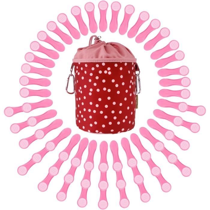 Lot De 60 Pinces À Linge Au Design Pailleté Avec Prise En Main Douce ...