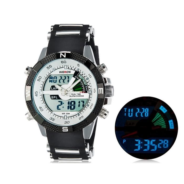 WEIDE 1104 unisexe 30m étanche Afficher double … , Sport - Achat/vente ...