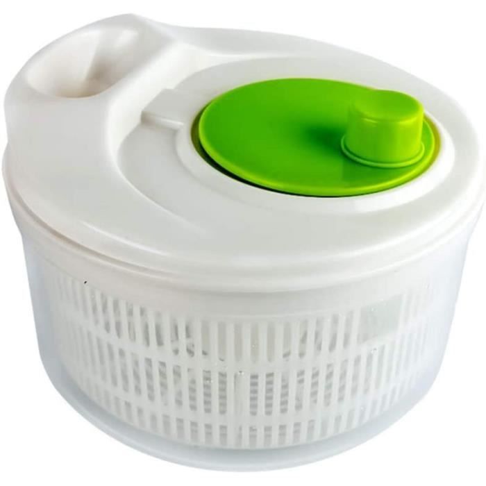 AJW-Essoreuse à Salade Cuisine Manuelle Essoreuse à Laitue Poignée ...