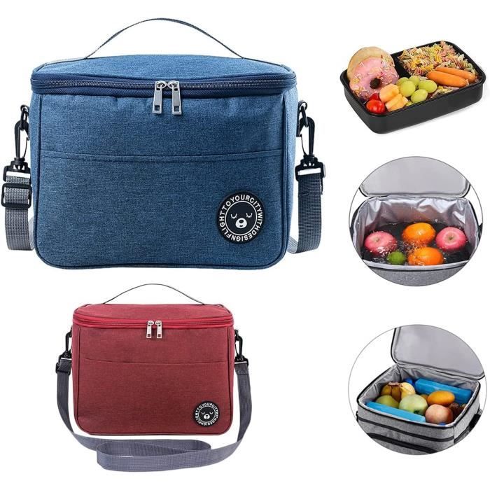 Sac Isotherme Repas Sac de Pique-Nique Sac à Lunch Étanche Sac Dejeuner ...