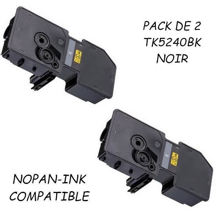 Kyocera ECOSYS P 5026 cdw - TK5240BK Pack de 2 CARTOUCHE COMPATIBLE ...