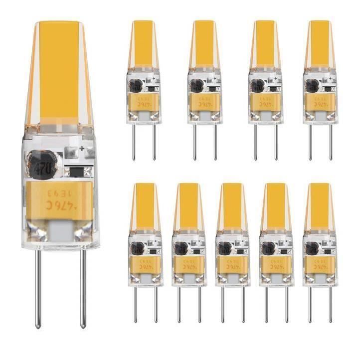 Ampoule LED G4 3W 12V - Blanc Chaud 3000K - Lot de 10 - Cdiscount Maison