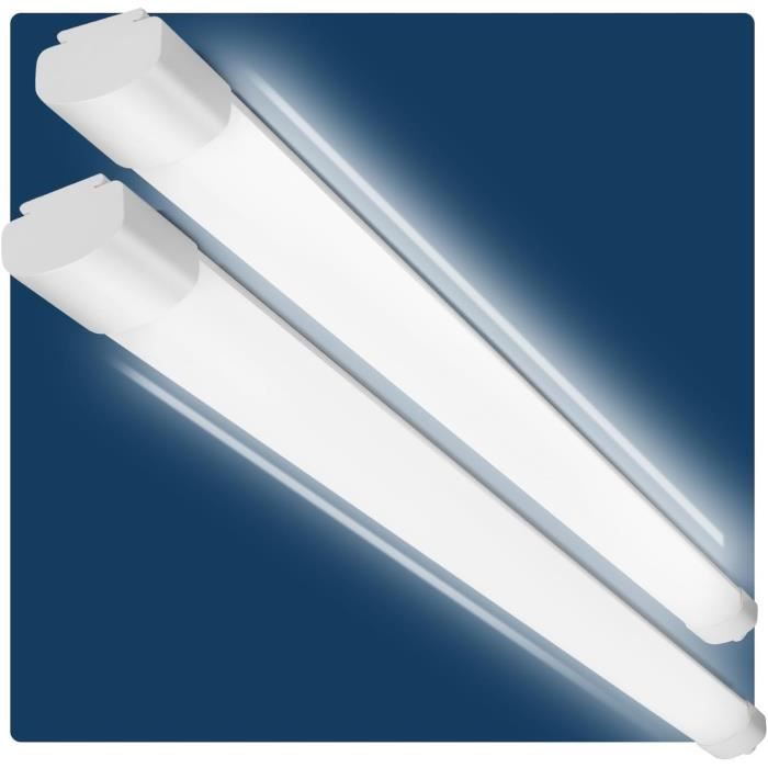 20W Neon Led 60Cm(Pack Of 2), Tube Led Garage 2000 Lm, Réglette Led ...