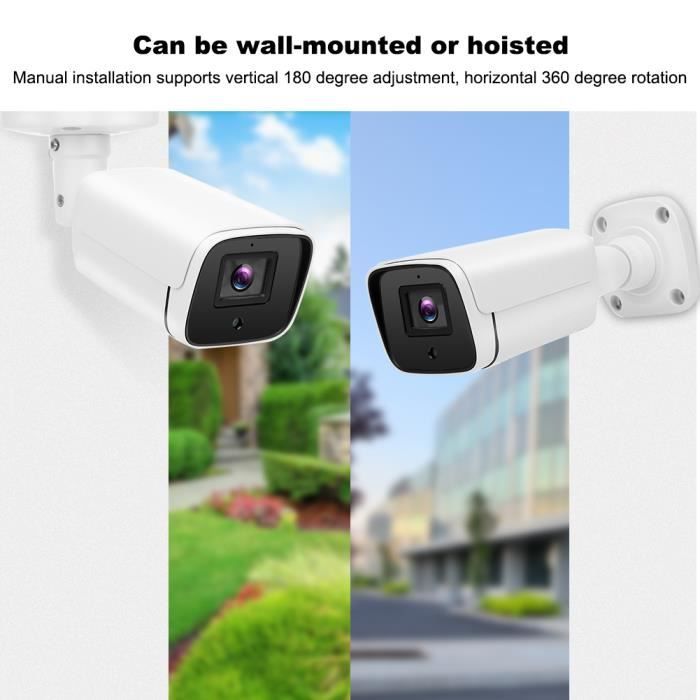 GOTOTOPCaméra CCTV 1080P AHD de Vision Nocturne IR HD Détection PIR ...
