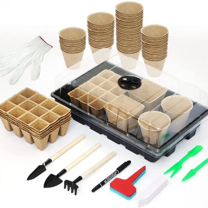 143pcs Mini Serres de Culture 3 Types de Pots de Culture Pot de Plante ...