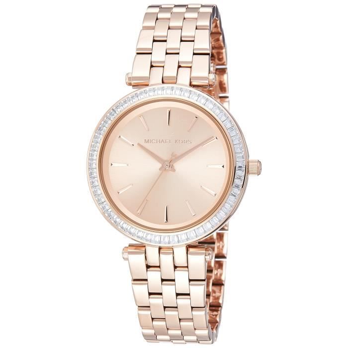 Michael Kors Women's Analog Rose Dial Watch - Mk3366 RRU1L , - Achat ...