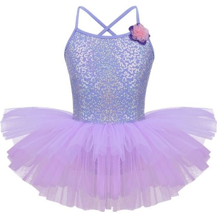 Justaucorps De Danse Fille Enfant Classique Robe De Ballet Tutu