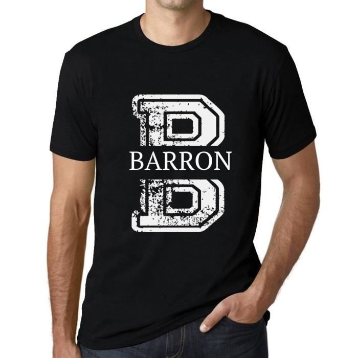 Tee-Shirt Homme - ULTRABASIC - Barron - Vintage Noir - 100% Coton ...