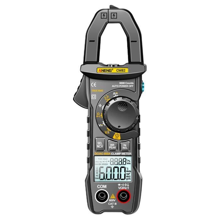 ANENG Ammeter Tester Car Amp Capacitance NCV Ohm Test(Black ...