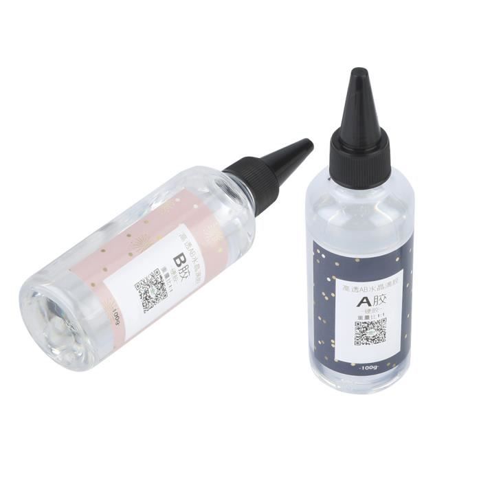 Sonew Super colle de résine Colle en Cristal Transparente Élevée AB ...