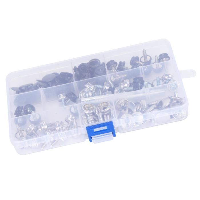 Tbest Attache à vis en fer 40 Ensemble Kit de Fermeture à Pression Vis ...