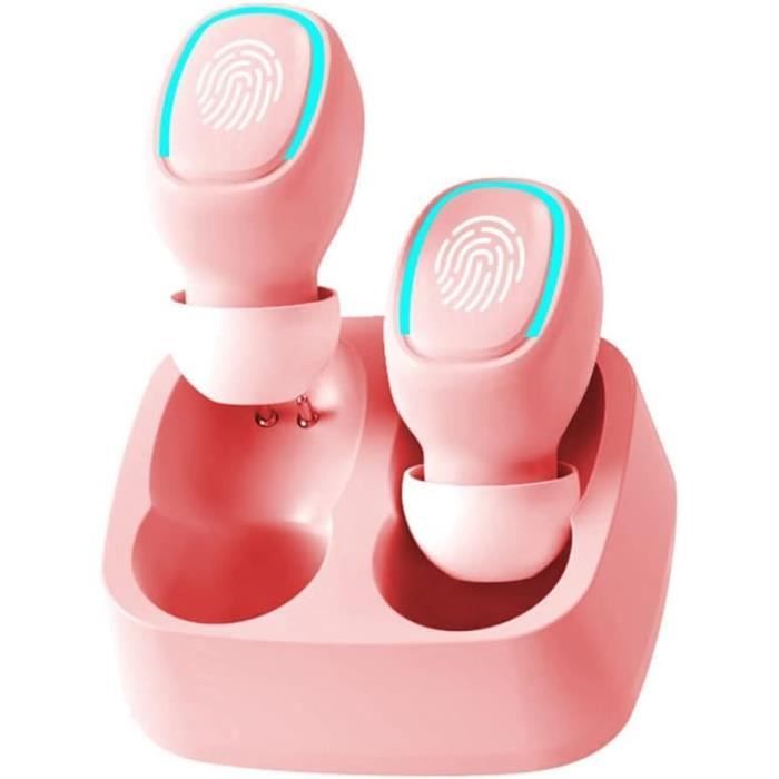 Mini Casque Bluetooth Sans Fil Avec Lumière Tactile, Bouchons D ...