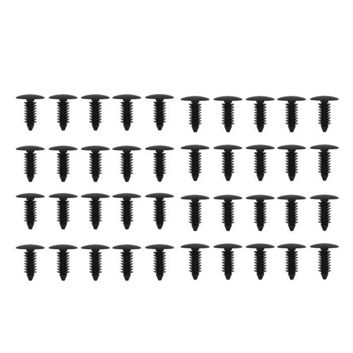 BigBen 100pcs Rivets de pare-chocs de garniture de portière de voiture ...