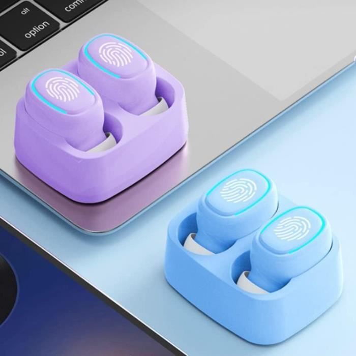 Mini Casque Bluetooth Sans Fil Avec Lumière Tactile, Bouchons D ...