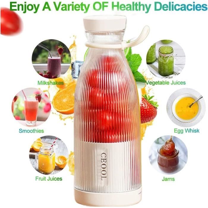 Mini-Blenders Portable Rechargeable Via Usb Mixeur Des Fruits ...
