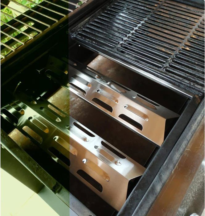 41 cm Plaque Chaleur Barbecue gaz pour Blooma Kansas 4, Blooma Ultar 4 ...