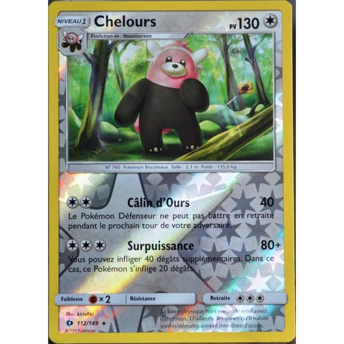 Carte Pokémon 112-149 Chelours 130 PV - REVERSE SM1 - Soleil et Lune ...