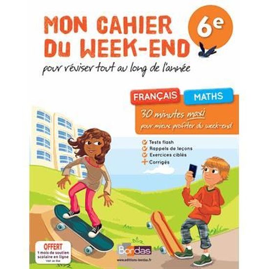 Mon cahier du week-end 6e - Cdiscount Librairie