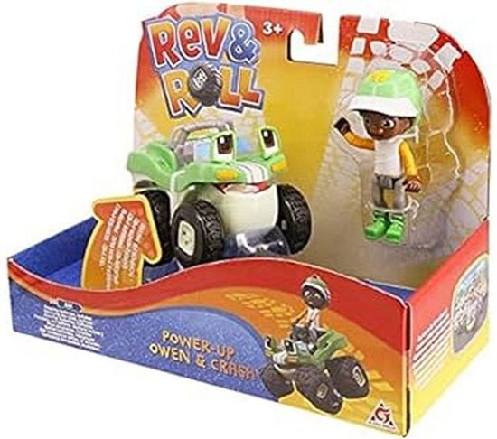 Véhicule Rev & Roll Power-Up Crash et une figurine Owen 8 cm ...