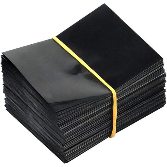 Sacs Enveloppement Rétractables 100Pcs Black Pvc Thrink Wrink Pour De ...