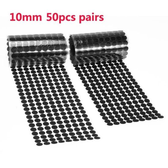 Feuillard,50 paires points auto adhésif fixation bande disque Velcros ...