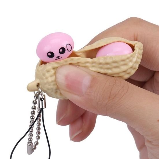 CRAZE 1PC Fidget Toys Decompression Peanut Toys Squishy Squeeze Peanut ...