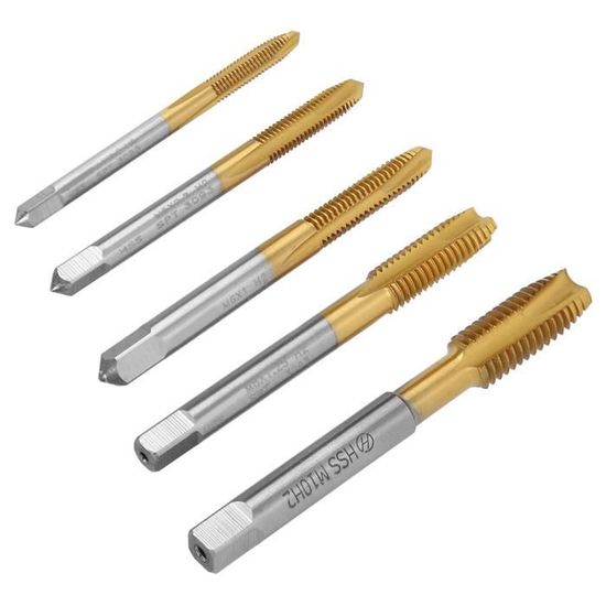 Taraud machine - DILWE - 5 Tarauds - Acier inoxydable et laiton ...