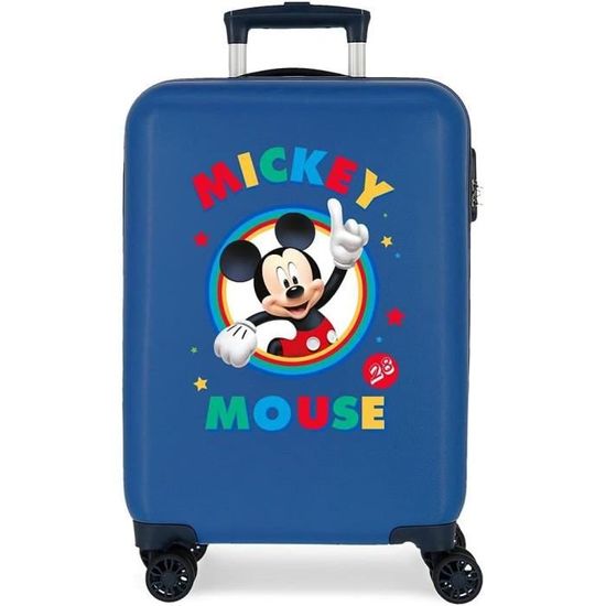 Valise Trolley Cabine - DISNEY - Mickey - Rigide ABS - 37x55x20 cm ...