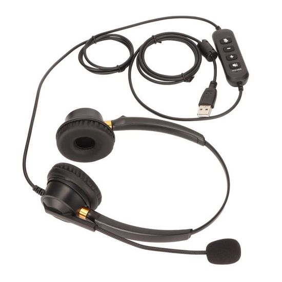 Casque Filaire USB - HURRISE - H600D - Micro Antibruit - Confort ...