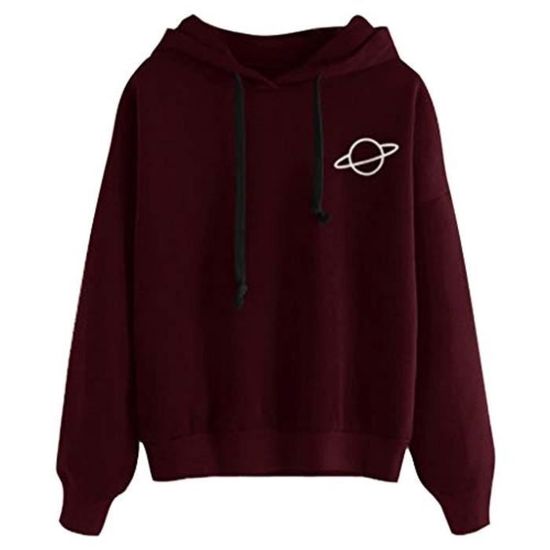 Ballon De Handball PQVQD Weant Planet Crop Hoodie goudron imprimé pull ...