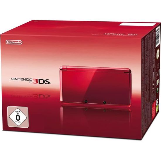 Console portable - Nintendo - 3DS - Rouge métal - Bundle - 1 jeu inclus - Cdiscount Jeux vidéo