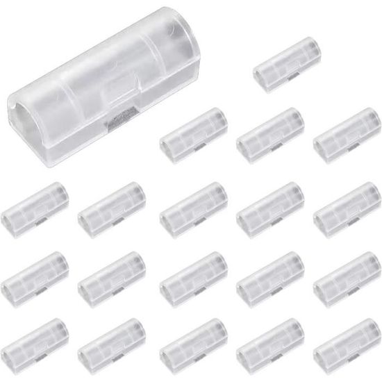 Lot De 40 Pinces De Câble Transparentes Autocollantes Pour Câble ...