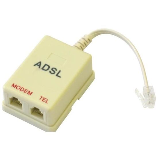 Filtro Adsl Rj11 Telecom Plus Splitter Plug Internet Linea Fax Presa ...