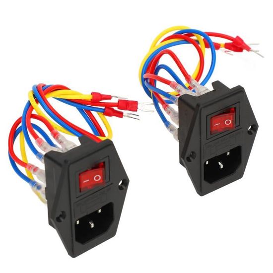 VBESTLIFE Prise d'alimentation avec fusible 10A et interrupteur à ... VBESTLIFE Prise d'alimentation avec fusible 10A et interrupteur à ...