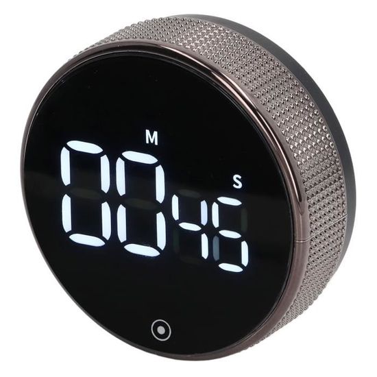 VBESTLIFE LED Countdown Timer, Black Kitchen Timer Silent for Gyms ...