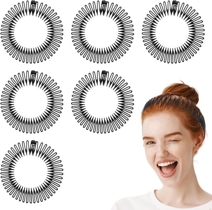 Lot de 6 bandeaux circulaires extensibles en plastique souple avec ...