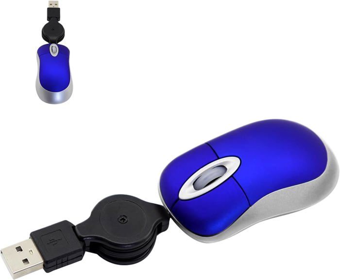 Mini Souris,Souris Filaire Avec Rétractable Câble Usb, Souris D ...