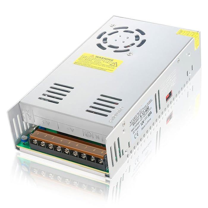 Transformateur de puissance cc 12V 50A 600W convertisseur dalimentation 220V AC 12V DC 12V 50A ...