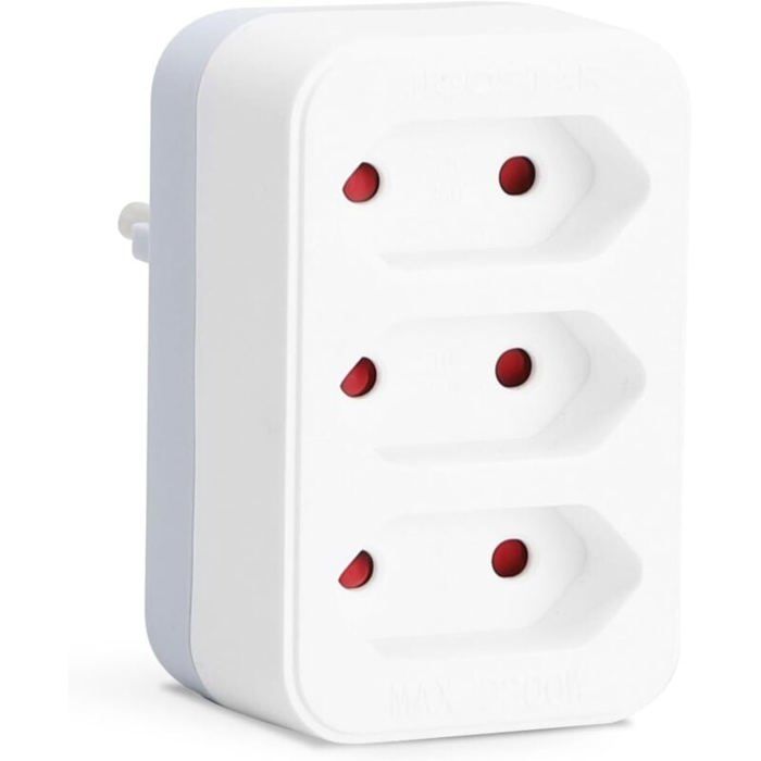 Multiprise pour prise européenne, adaptateur 3 prises, 3 prises ...