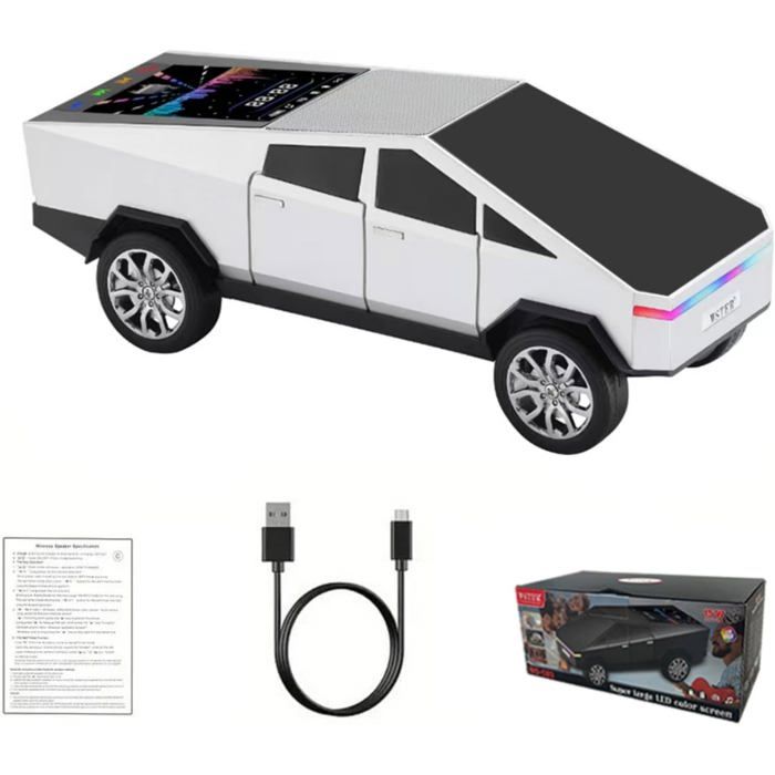 Enceinte portable WS-580 en forme de pick-up Bluetooth avec écran ...