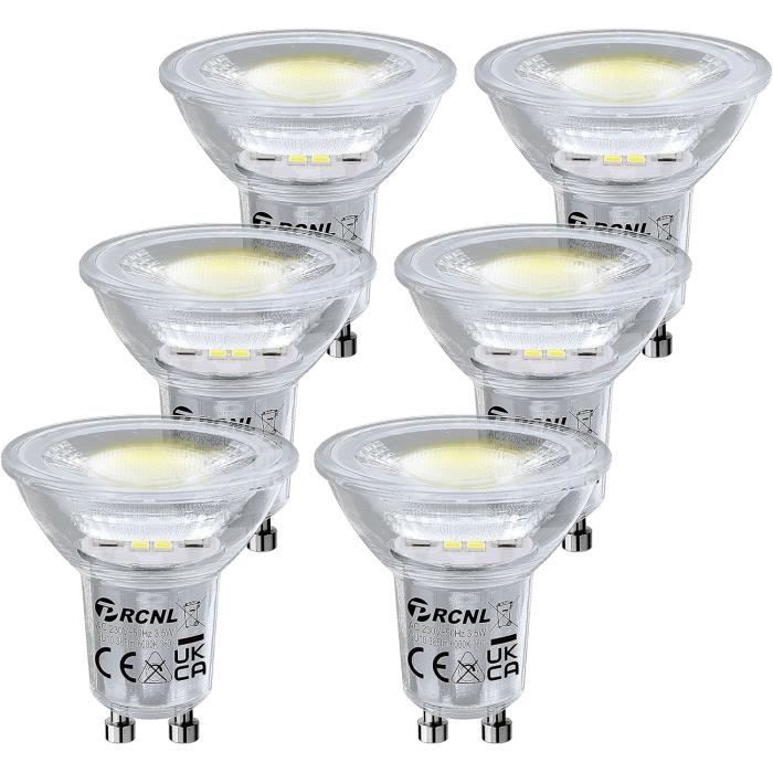 Ampoules Led Gu10 3 5w Blanc Froid 6000k Équivalent 50w Lampe Halogène