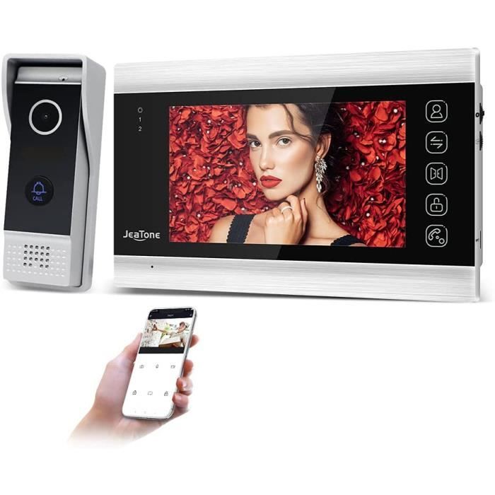 Interphone vidéo WiFi Interphone vidéo avec caméra de sonnette ...