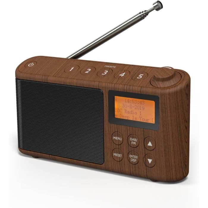 Radio Dab-Dab+ & Fm - i-box - Modèle M71 - Imitation Bois - Marron - Cdiscount TV Son Photo