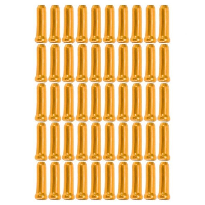 Frein vélo,Fil de frein vtt,50 pièces,capuchon d'extrémité de câble ...